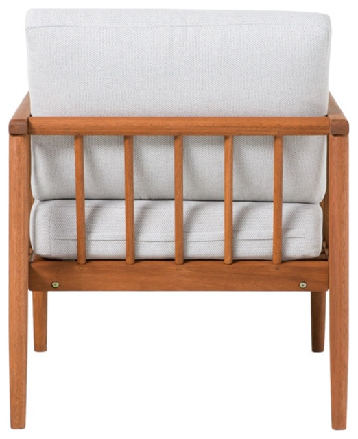 Pemberly Row Modern Outdoor Solid Wood Spindle Style Single Lounge ...