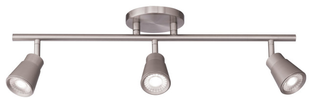 Solo LED Energy Star Fixed Rail, Brushed Nickel - Transitional - Track ...