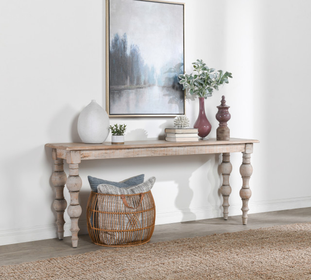 Blair Natural Beige Console Table - French Country - Console Tables ...