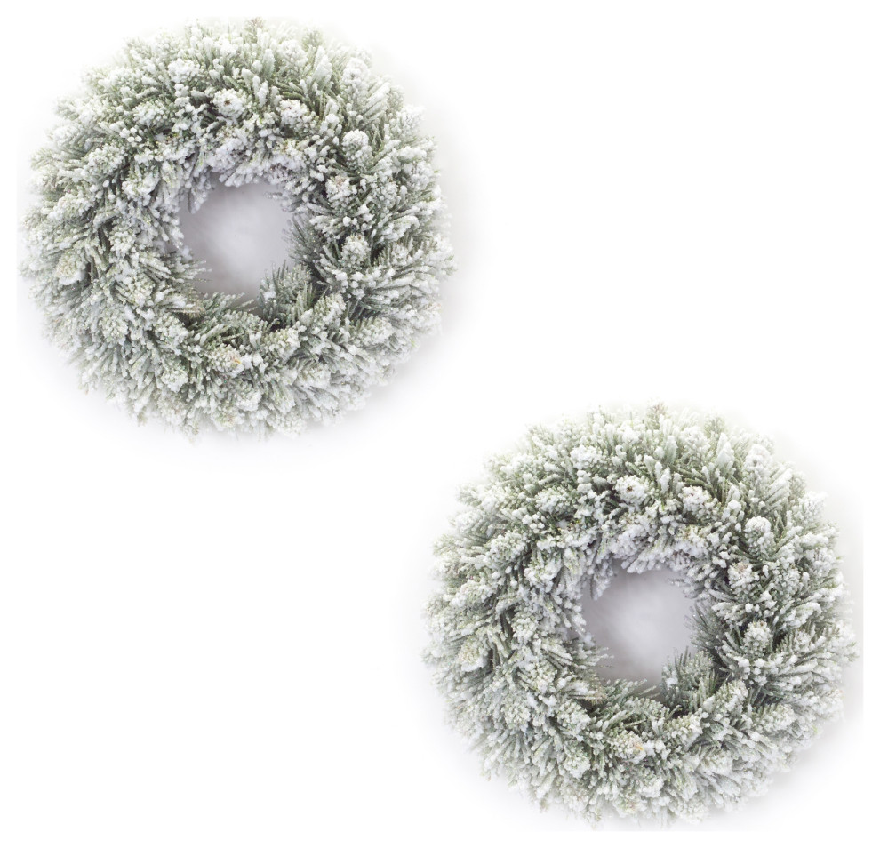 Flocked Candle Ring, 2-Piece Set, 11"D Plastic, Fits A 3" Candle ...