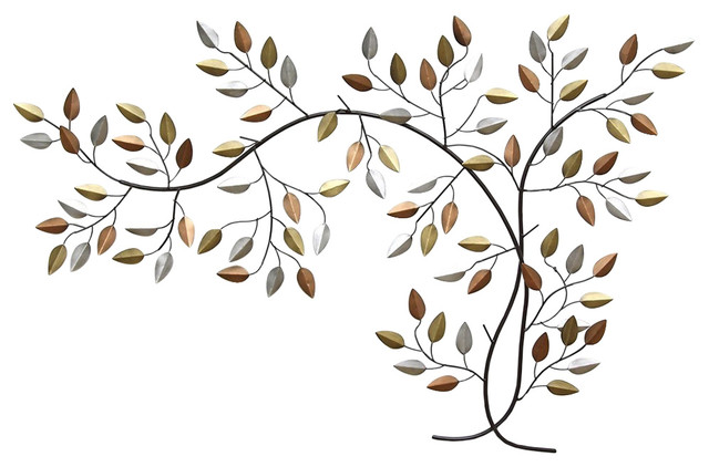 Tree Branch Wall Decor, Set of 2 - Contemporary - Metal Wall Art - by ...