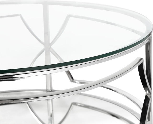 Edward Round Coffee Table - Contemporary - Coffee Tables - by Pangea ...