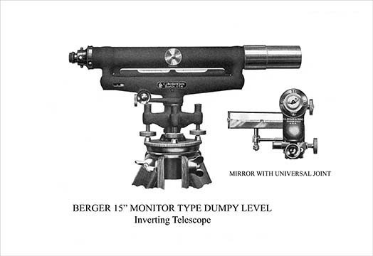 Berger 15" Monitor Type Dumpy Level, 20" x 30" - Traditional - Prints ...