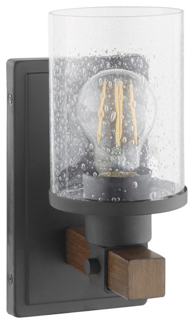 Alpine Modern Farm House Wall Mount in Textured Black Walnut ...