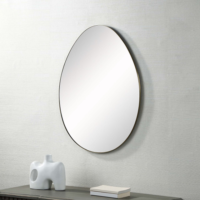 Ova Framed Oval Decorative Mirror - Contemporary - Wall Mirrors - by ...