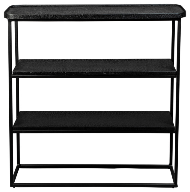 Black Console Table with Shelves | Dutchbone Winston - Industrial ...