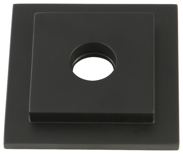 Claremont Heavy Duty Square Solid Cast Brass Shower Flange, Matte Black ...