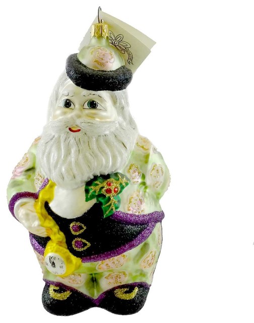 Larry Fraga Designs Bursting With Pride Ornament Christmas Santa Floral ...