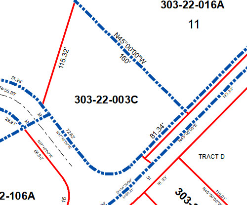 House plan for irregular shaped lot