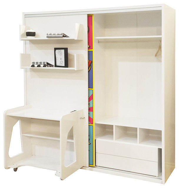 Studio 5 Twin Wall Bed System with Desk - Modern - New York - by Wall ...