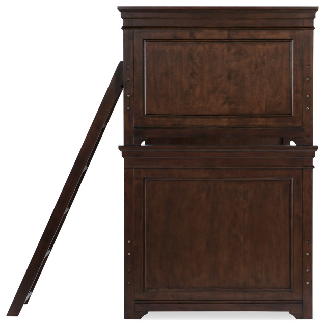 Canterbury Bolting Bunk Rails With Slat Rolls, Twin, Warm Cherry, Twin ...