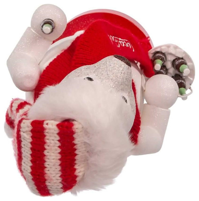 Kurt Adler Coca-Cola Polar Bear Nutcracker, Multicolored, 14" - Modern ...