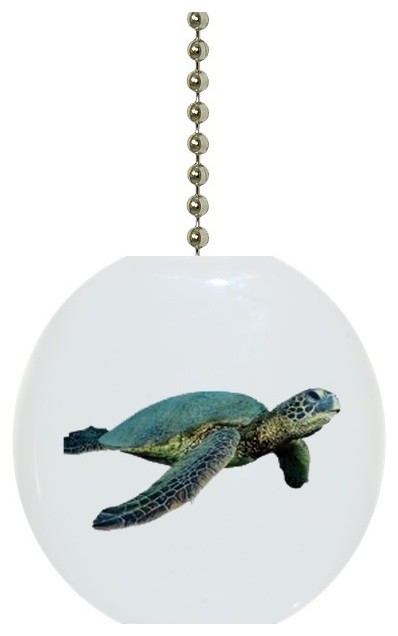Green Sea Turtle Ceiling Fan Pull - Beach Style - Ceiling Fan ...