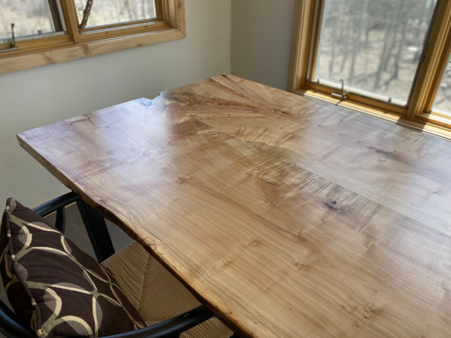 Custom Maple Live Edge Dining Table - Traditional - Kitchen - Denver ...