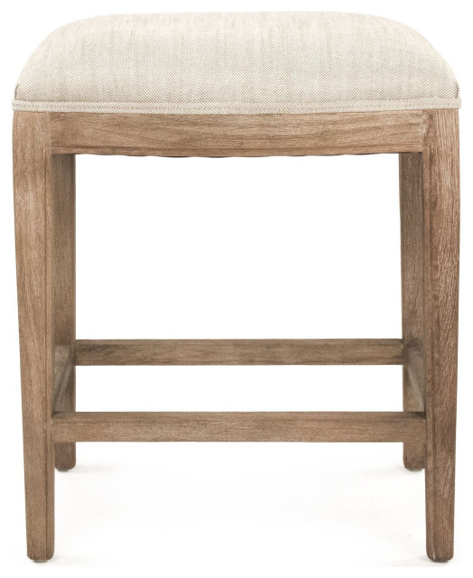Cora Counter Stool Without Nailheads - Farmhouse - Bar Stools And ...