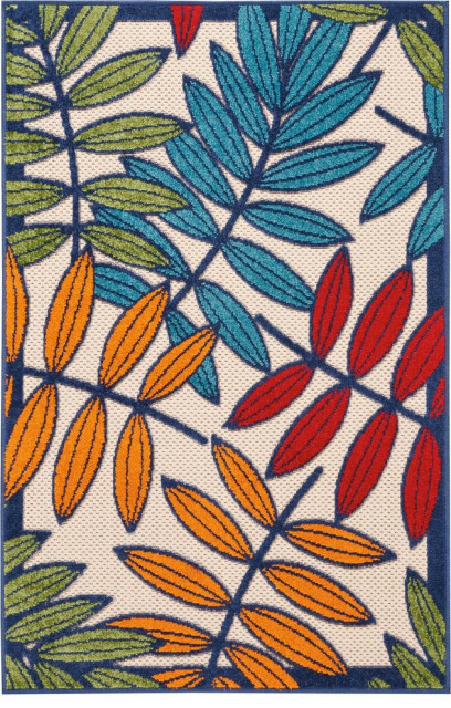 Nourison Aloha Indoor/Outdoor Area Rug, 2'8"x4' - Contemporary - Area ...