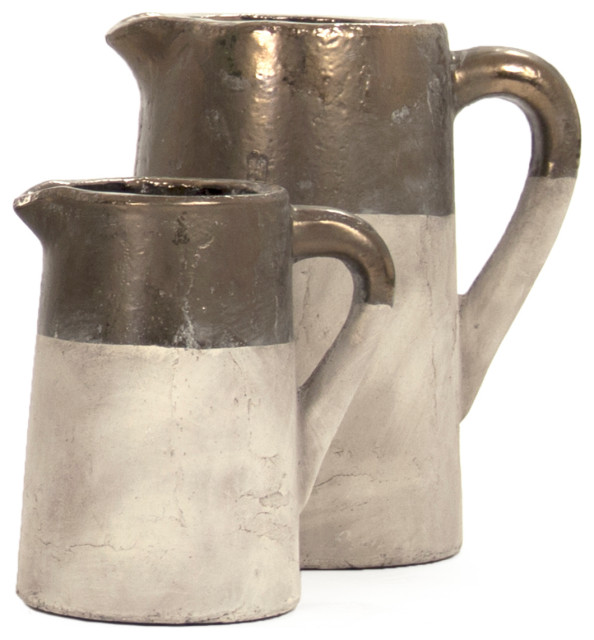 Small Bronze Pitcher - Farmhouse - Pitchers - by Zentique, Inc. | Houzz