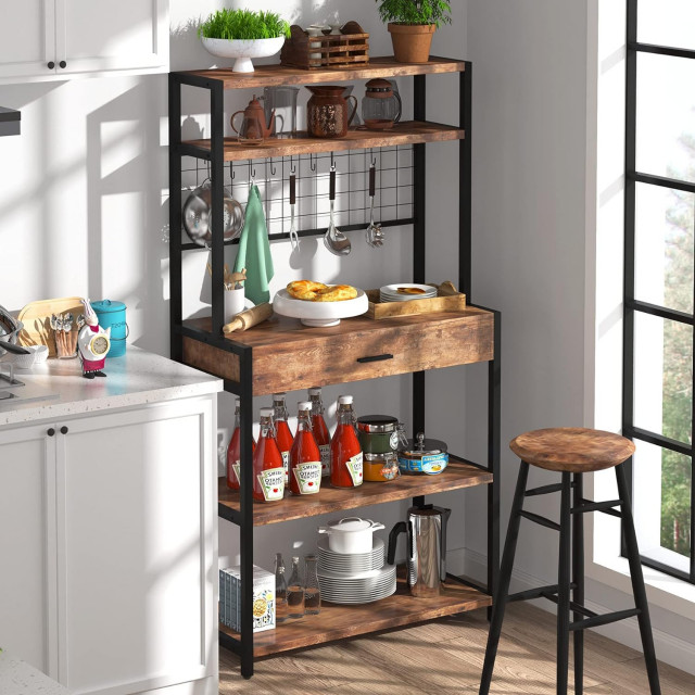 Tribesigns Kitchen Bakers Rack, 5-Tier Kitchen Utility Storage Shelf ...
