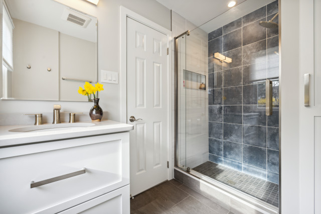 Small Footprint & Big Storage - Contemporary Bath - Contemporary ...