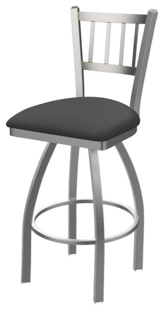 Holland Contessa 810 25" Swivel Counter Stool - Stainless/Canter Storm ...