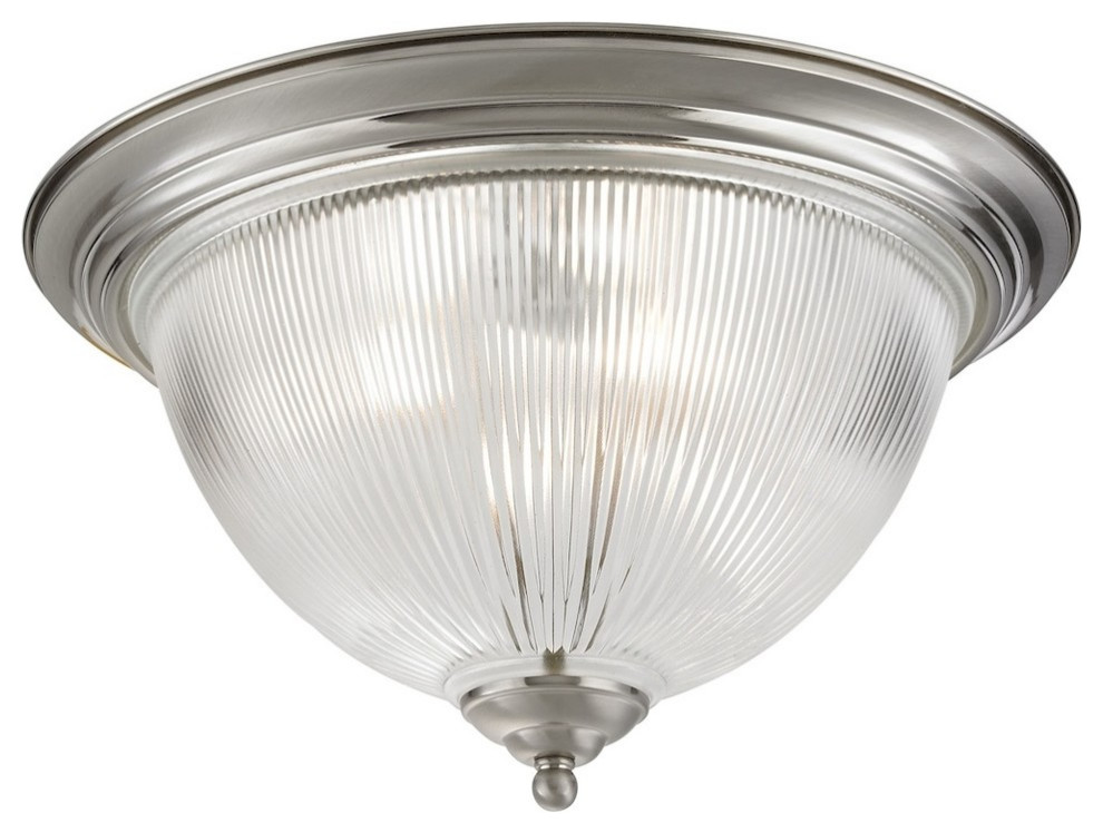 Thomas Lighting Liberty Park 3 Light Flushmount In Brushed Nickel ...