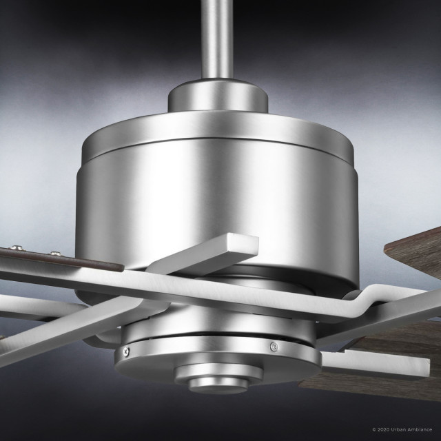 Luxury Urban Loft Ceiling Fan, Aged Nickel, UHP9061, Amelia Collection ...
