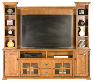 90" Thin Entertainment Console - Traditional - Entertainment Centers ...