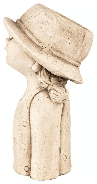 Design Toscano Kissy Face Hat Girl Planter - Contemporary - Outdoor ...