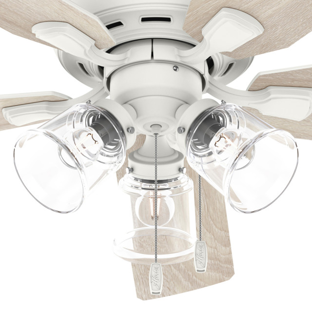 Hunter 52" Rosner Ceiling Fan, LED Kit, Pull Chain - Farmhouse ...