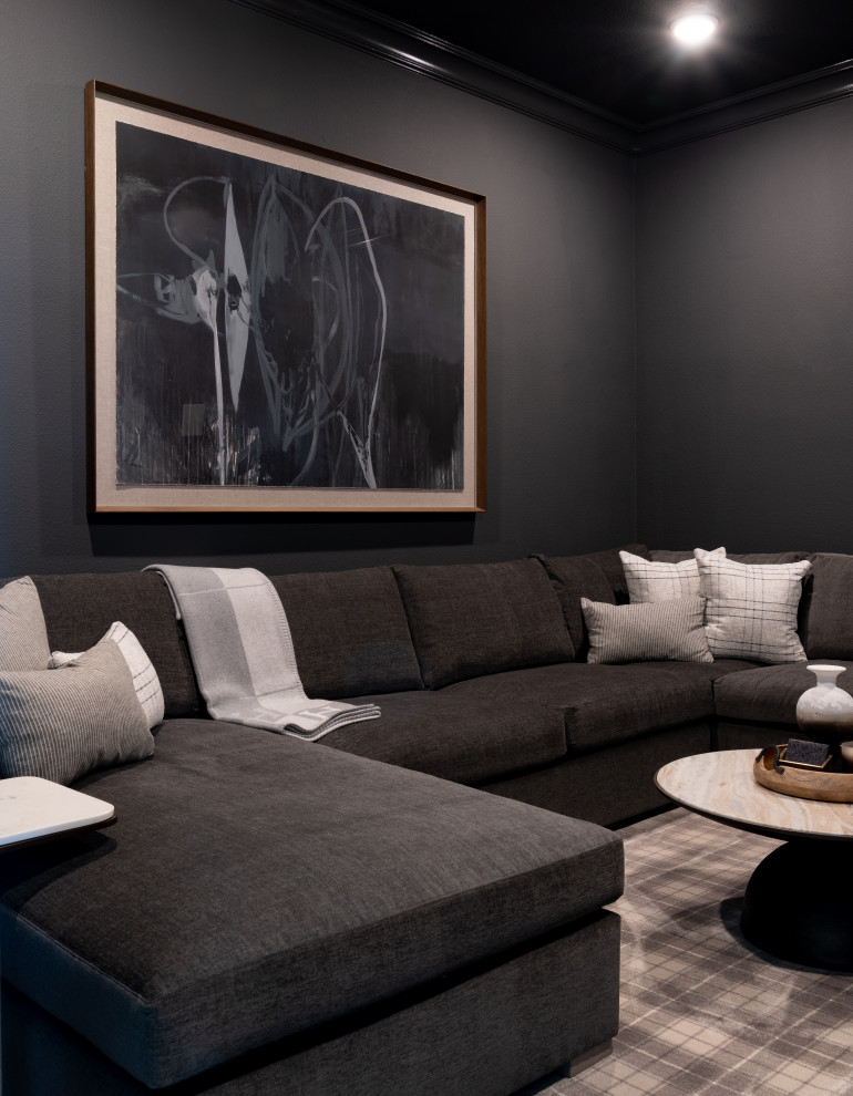 Modern Farmhouse - Farmhouse - Home Theater - Dallas - by Baker Design ...