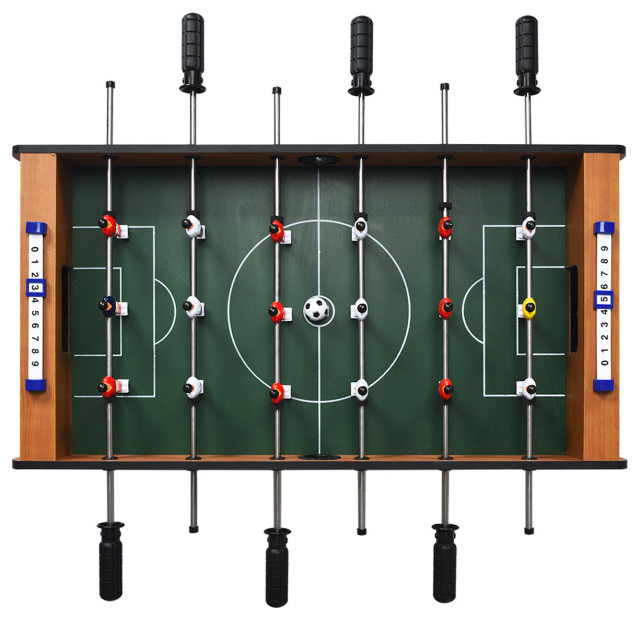 Costway Mini Foosball Table, Soccer Game Table w/ 2 Footballs, Portable ...