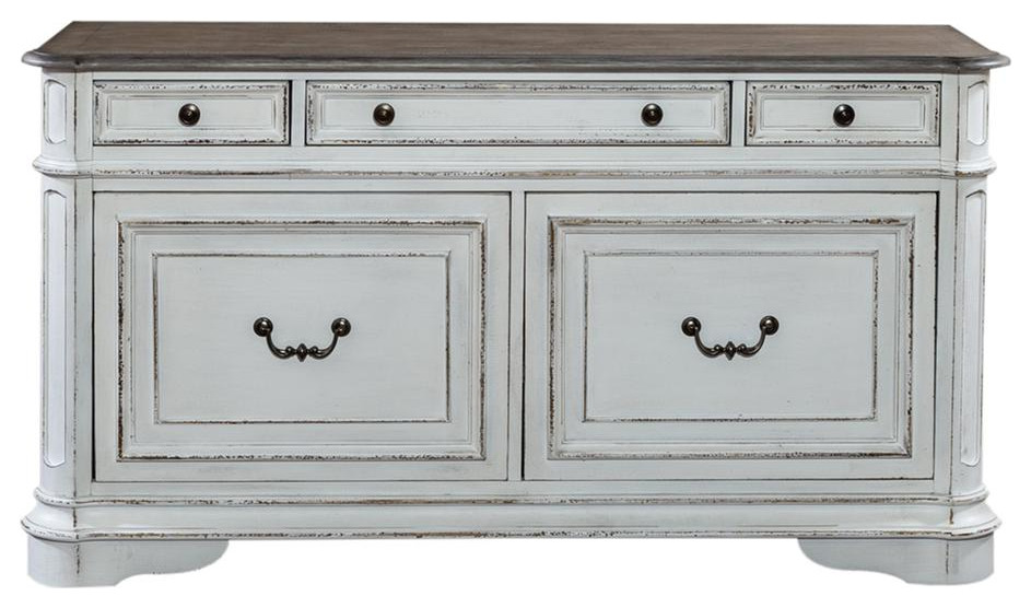 Credenza European Traditional White - Traditional - Desks And Hutches ...