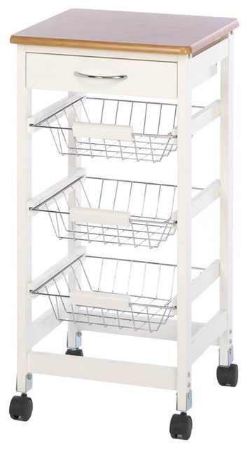 Kitchen Side Table Trolley - Transitional - Bar Carts - by Koolekoo | Houzz