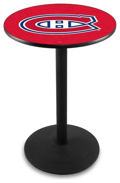 Montreal Canadiens Pub Table, 36"x42", 36"x42" - Contemporary - Indoor ...