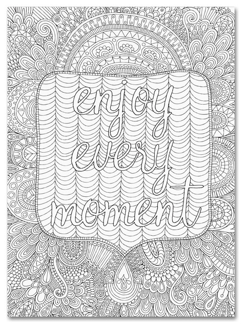 Hello Angel 'Enjoy Every Moment' Canvas Art, 19"x14" - Contemporary ...