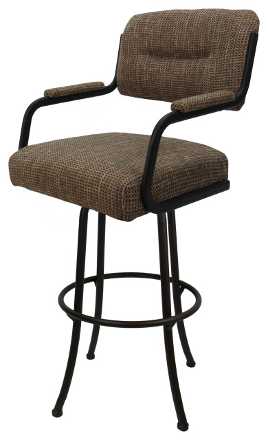 Swivel Counter Metal Bar Stool, 34" - Transitional - Bar Stools And ...