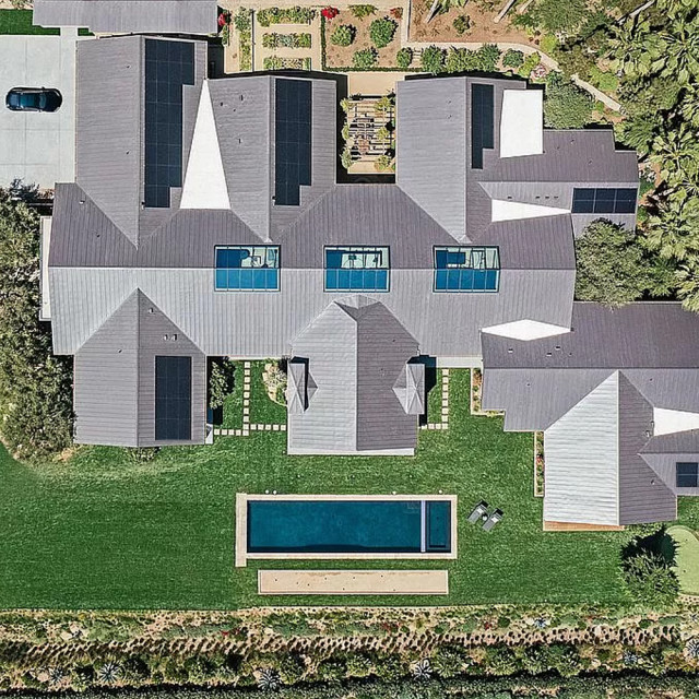 Beautiful California Home With Solar Panels - Contemporary - Exterior ...