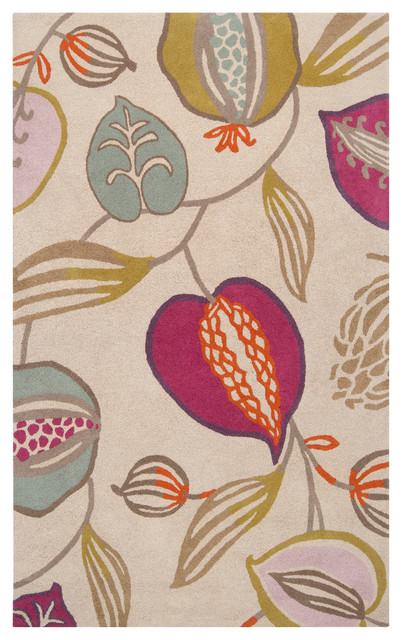 Hand Tufted Harlequin Wool Rug HQL-8000, 8' x 10' - Contemporary - Area ...