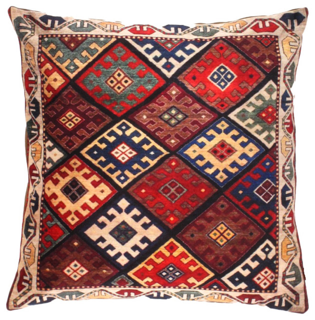 Traditional Velvet Pillow 20'x20' - Southwestern - Decorative Pillows ...