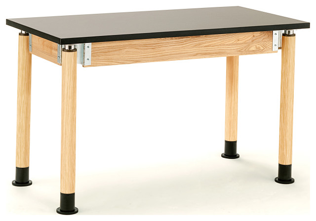 NPS Signature Science Lab Table, Oak, Chemical Resistant Top, 30x60x27 ...