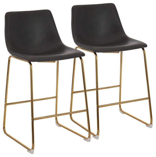 Duke 26" Counter Stool, Set of 2 - Contemporary - Bar Stools And ...