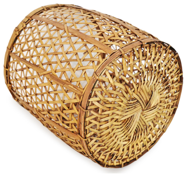 Bamboo Weave Basket Medium - Asian - Baskets - by Design Mix Furniture ...