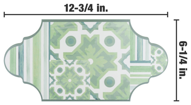 Royal Garden Provenzal Green Porcelain Floor and Wall Tile ...