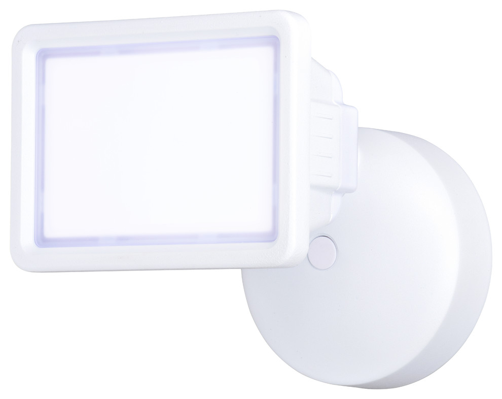 Sigma LED 1-Light Security Light White - Transitional - Outdoor Flood ...