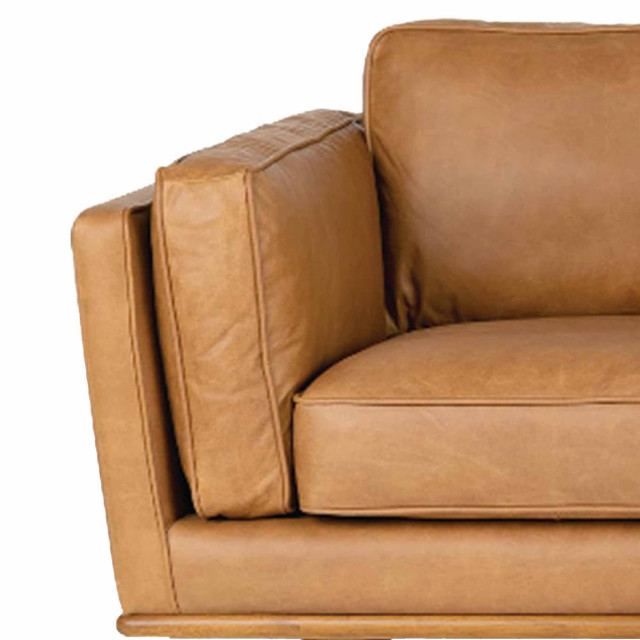 Macadamia Leather Chair, Cognac - Midcentury - Armchairs And Accent ...