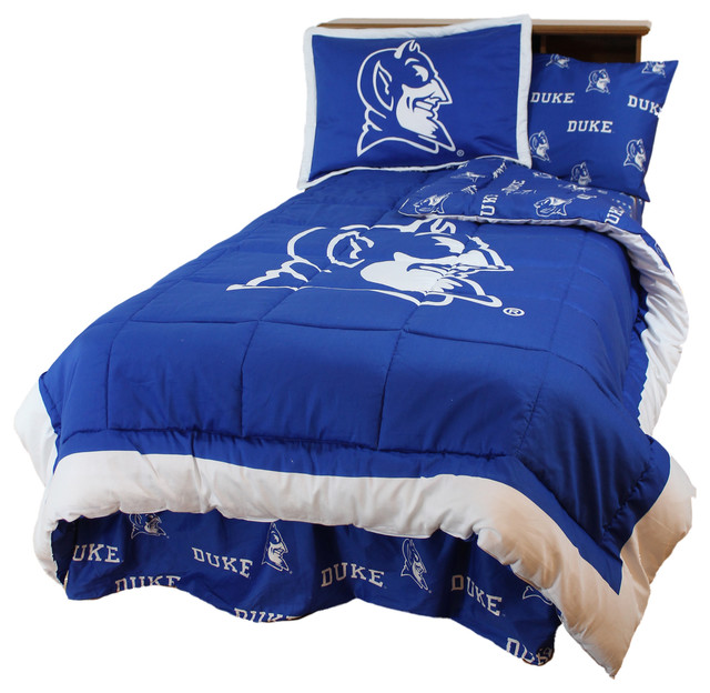 Duke Blue Devils Reversible Comforter Set, Queen - Traditional ...