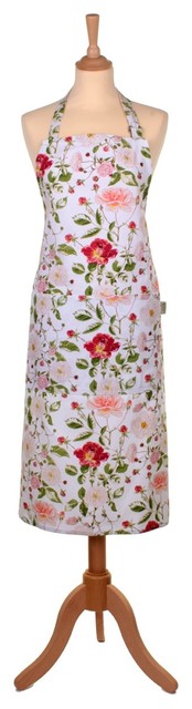 RHS Traditional Rose Cotton Apron - Contemporary - Aprons - by Ulster ...