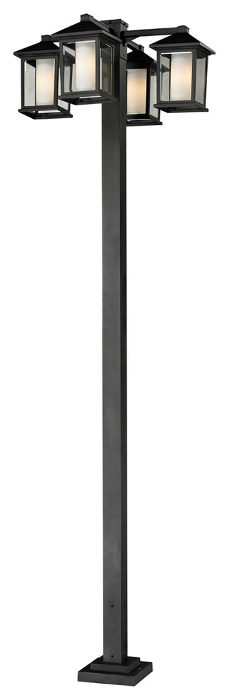 Mesa 4 Head Outdoor Post - Asian - Post Lights - by LAMPS EXPO | Houzz