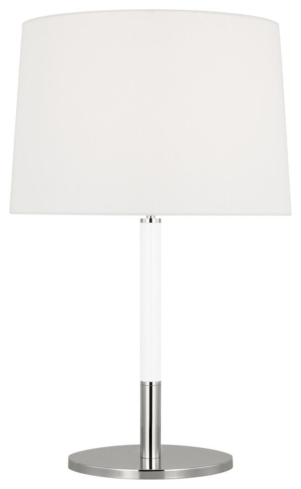 Monroe Medium Table Lamp, Polished Nickel - Transitional - Table Lamps ...