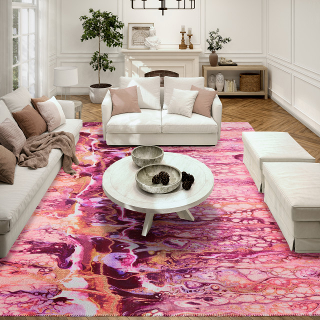 Addison Rugs Karina AKC46 Berry 10' x 14' Rug - Contemporary - Area ...